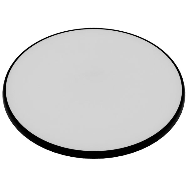 Tischplatte Metall gebürstet, 85cm, Sevelit / ohne Schirmloch / ohne ...