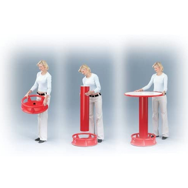 Stehtisch Quick-Table silber - quick-table.com