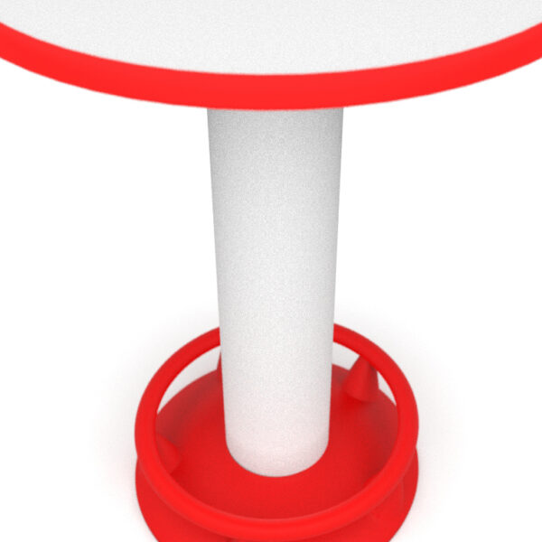 Stehtisch Quick-Table rot-weiß - quick-table.com