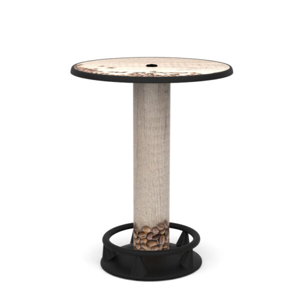 Stehtisch Quick-Table silber - quick-table.com