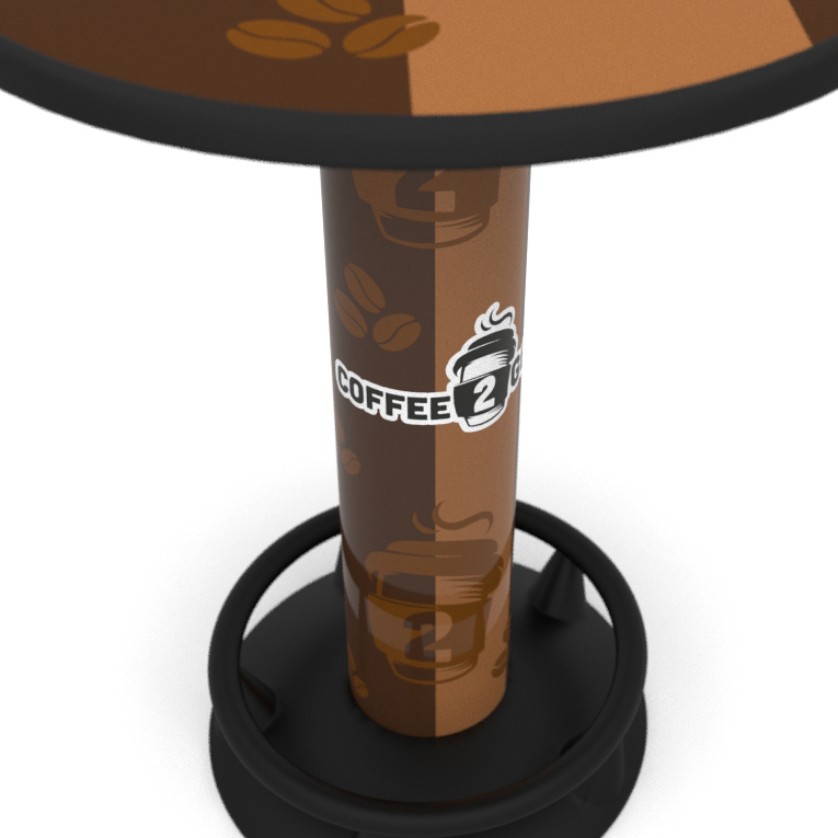 Stehtisch Quick-Table Coffee2go - quick-table.com