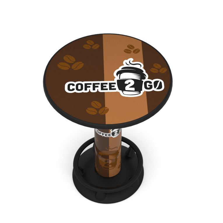 Stehtisch Quick-Table Coffee2go - quick-table.com